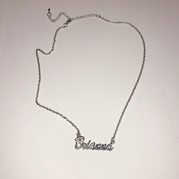 Jewelry | Brianna Silver Nameplate Necklace | Poshmark